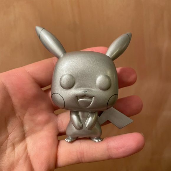 Pokemon | Toys | Funko Pop Games Pokemon Pikachu Silver 353 Oob | Poshmark